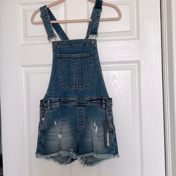 See Thru Soul | Pants & Jumpsuits | Nwt Denim Overalls | Poshmark